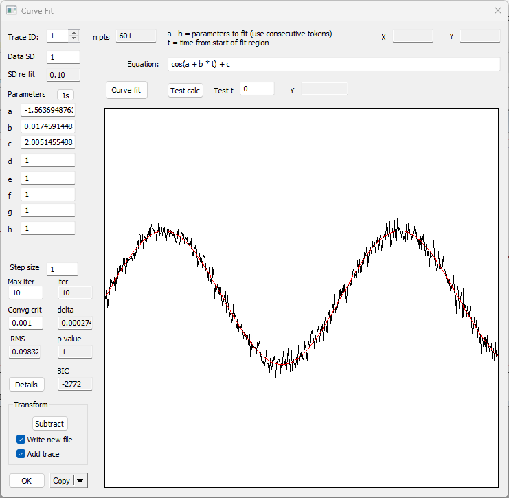 Non-Linear Curve Fit